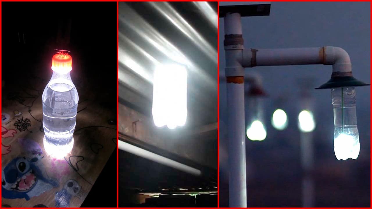 Cómo hacer una bombilla botella solar que funcione de día y de noche ...
